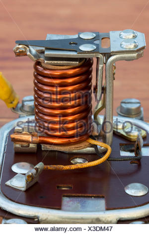 Old electrical relay switch Stock Photo - Alamy
