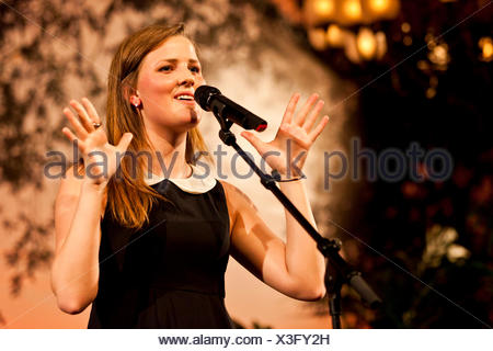 Norwegian singer Frida Amundsen performing live at the Radio Pilatus ...