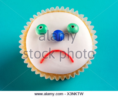 SAD FACE CUPCAKE Stock Photo: 26613026 - Alamy
