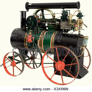 A well engineered model of a single cylinder portable steam-engine ...