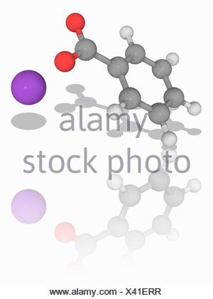 Sodium benzoate molecule Stock Photo: 47684397 - Alamy