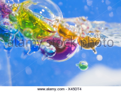 Glass balls floating on water Stock Photo: 21879681 - Alamy