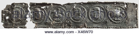 Decorative Roman sheet metal plates, 3rd/4th century AD. Bronze with ...