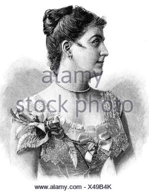 Lilli Lehmann, German soprano, 1848-1929. Verlag Hermann Kerber Stock ...