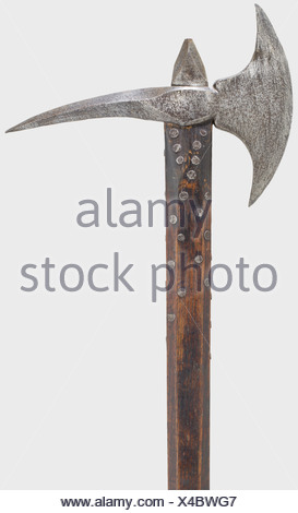 A Southeast European battle axe,16th/17th century Heavy,short axe head ...