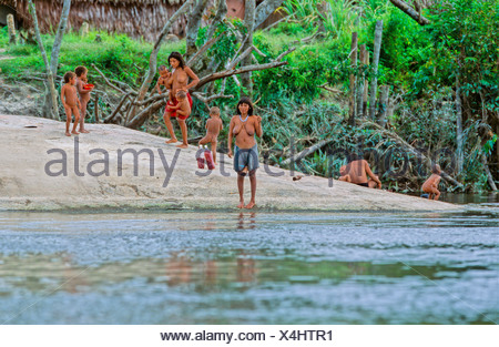 Venezuela South America Yanomami Ironavi Tribe Indigenous people Stock ...