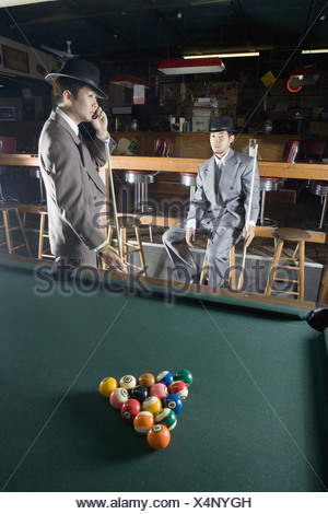 Gangster in a pool hall Stock Photo: 40243120 - Alamy
