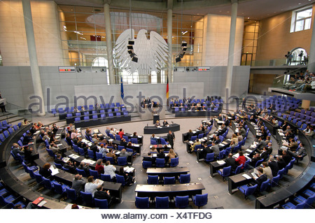 Inside Bundestag German Parliament Berlin Germany Europe Stock Photo ...