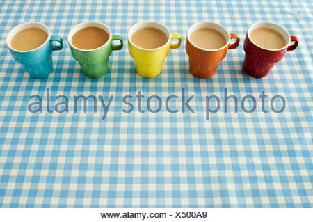 Five cups of tea Stock Photo: 28013893 - Alamy