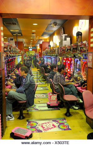 Pachinko, Japanese gambling arcade Stock Photo - Alamy