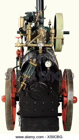 A well engineered model of a single cylinder portable steam-engine ...