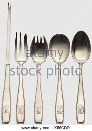 Adolf Hitler,five pieces from his personal silverware Lobster Stock ...