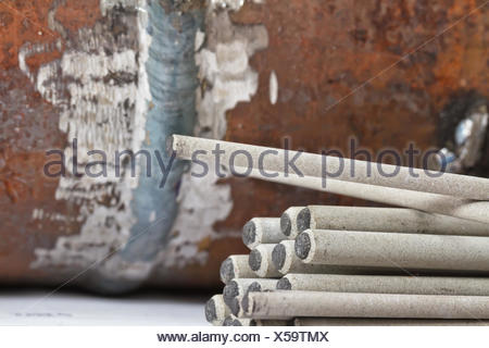 Electrodes for manual arc welding Stock Photo - Alamy