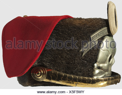 A busby for non-commissioned officers,of the 1st Life Hussar Stock ...