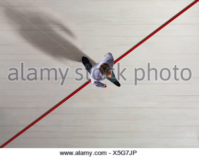 Business people crossing a red line Stock Photo: 28899914 - Alamy