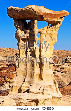 Alien Throne at the Valley of Dreams, USA, New Mexico, Valley of Stock ...