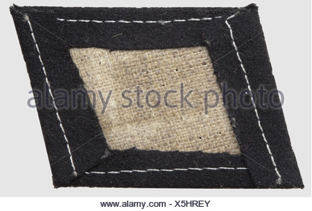 Collar patch for the 15th Waffen-SS-division "Lettland", of black Stock ...