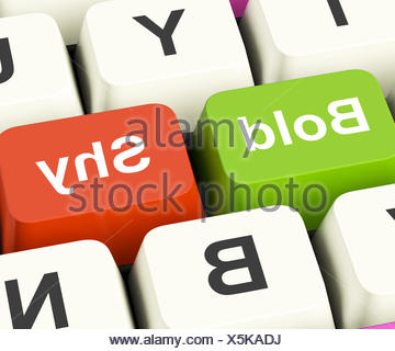 Timid Bold Keys Show Shy Or Outspoken Stock Photo: 122010957 - Alamy