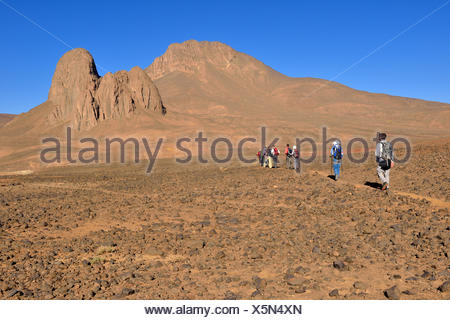 Diatreme, volcanic pipe at Tahat Mountain, landscape of Atakor Stock ...