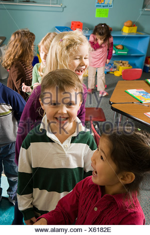 Preschool children in classroom Stock Photo: 47602006 - Alamy