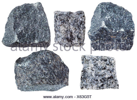 macro shooting of Igneous rock specimens - Gabbro mineral isolated on Stock Photo: 117626243 - Alamy