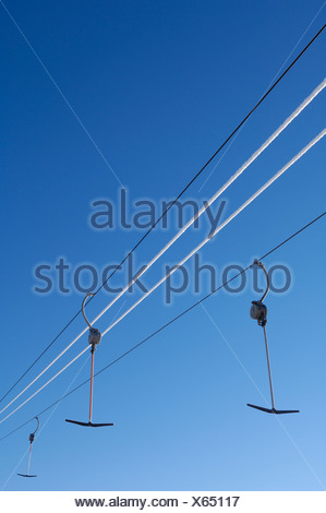 T-bar ski lift Stock Photo - Alamy