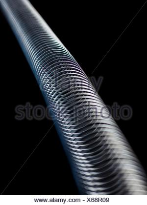 Longitudinal wave in a slinky spring. In longitudinal (or Stock Photo ...