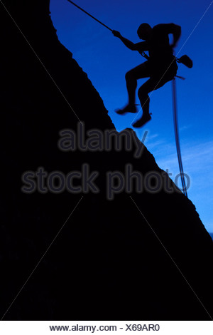 repelling down a cliff Stock Photo: 49579919 - Alamy
