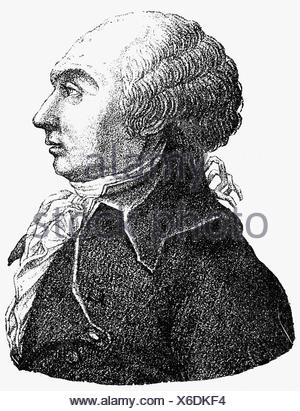 Jacques René Hébert, 1757 - 1794. French journalist founder and editor ...