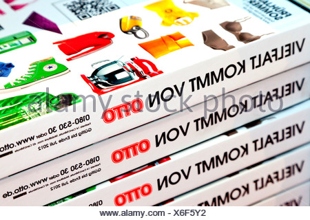 Otto catalogue, stacked catalogues of the mail order company Otto, at ...