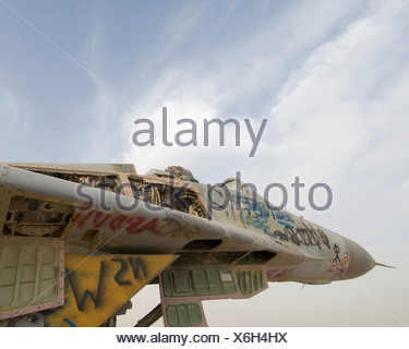 Destroyed Sukhoi SU-27 Flanker at Al Taqaddum Air Base in Iraq's Al ...