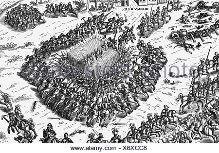 French Religious Wars 1562-1598. Siege of Chartres. Huguenots Stock Photo - Alamy