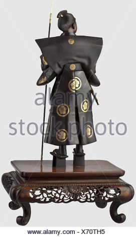 A standing samurai,Japan,Meiji period Delicately engraved and Stock ...