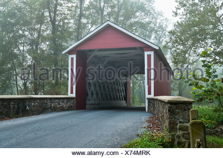 Ashland Covered Bridge, Ashland, New Castle County, Delaware, USA Stock ...