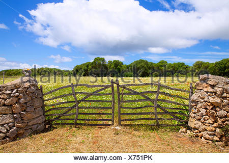 Traditional wooden gate in Menorca Stock Photo: 138583671 - Alamy