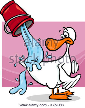 water off a ducks back cartoon Stock Photo: 103058761 - Alamy