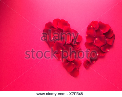 Red Rose with broken heart Stock Photo: 24089712 - Alamy