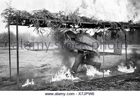 Swedish conscript soldier during chemical warfare training 1988. K3 ...