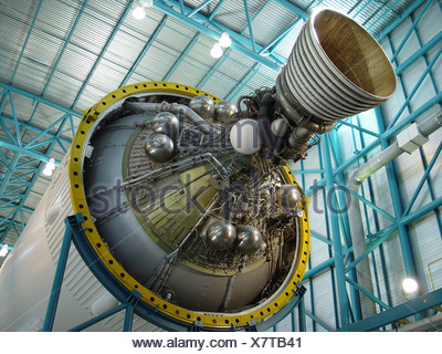 J2 rocket engine NASA Space Center Houston Texas USA Stock Photo ...