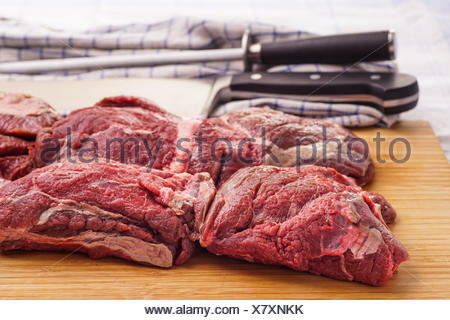 Raw Cow or Beef Cheeks Stock Photo: 83171817 - Alamy