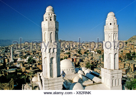 Al-ashrafiya Mosque Taiz Yemen Minarets Orient Arabia Islam Stock Photo ...