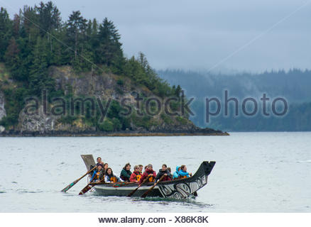 Loo Plex, replica of the Bill Reid cedar canoe, Lootaas, Wave Eater ...