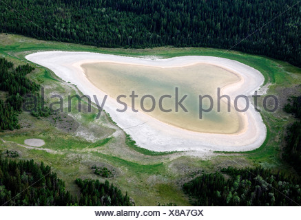 Heart shaped lake in British Columbia Canada Stock Photo - Alamy