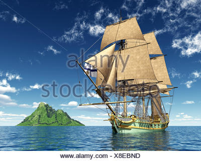 18th Century Corvette Stock Photo: 103475614 - Alamy