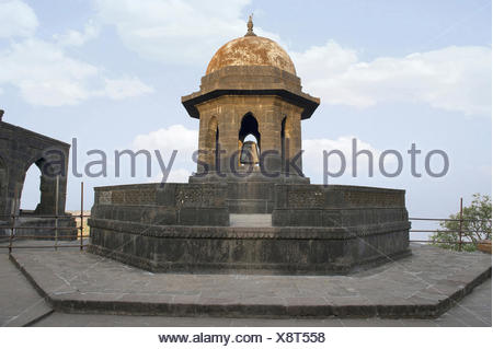 Chatrapati Shivaji Maharaj Samadhi or memorial , Raigad Fort Stock ...