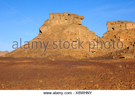Hamada desert, Acacus Mountains, Libya Stock Photo - Alamy