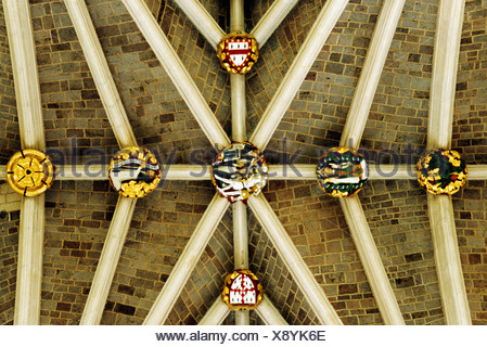 Exeter Cathedral nave roof boss Murder of Thomas Becket Archbishop of ...