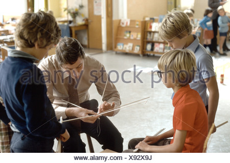 comprehensive classroom in the early 1980's Stock Photo: 11255546 - Alamy