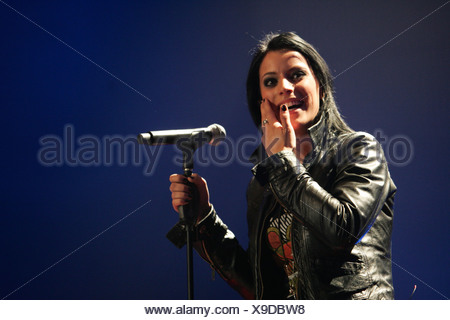 Stefanie Kloss, singer and frontwoman of the German pop/rock band Stock ...