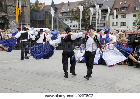 LM of the Danube Swabians, exodus from Swabia, Heimattage Ulm Stock ...